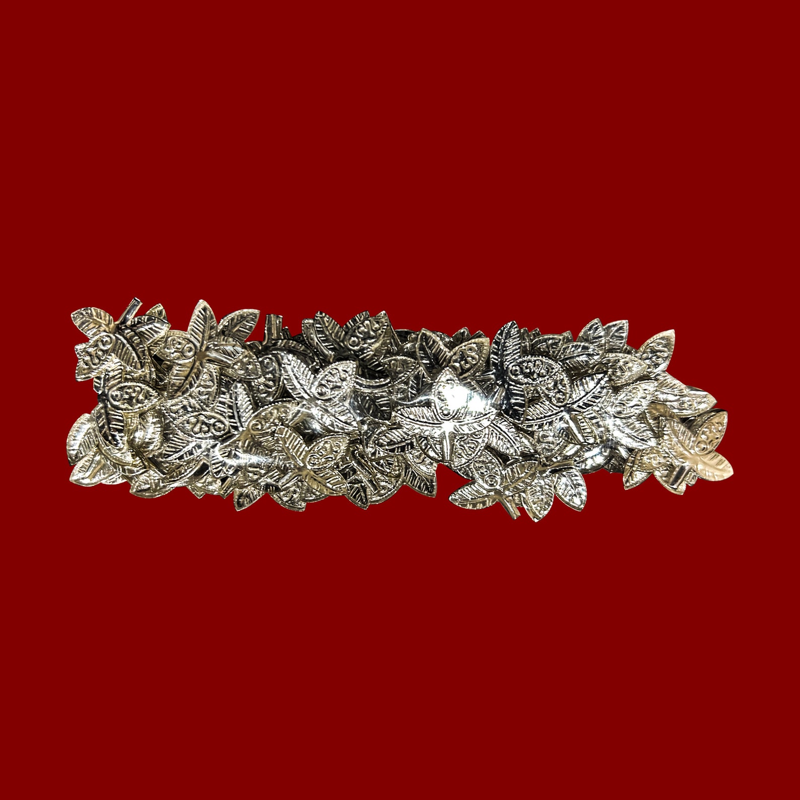 Pure Silver Bilva Patra Bael Leaf in Pure Silver Bilva - Etsy