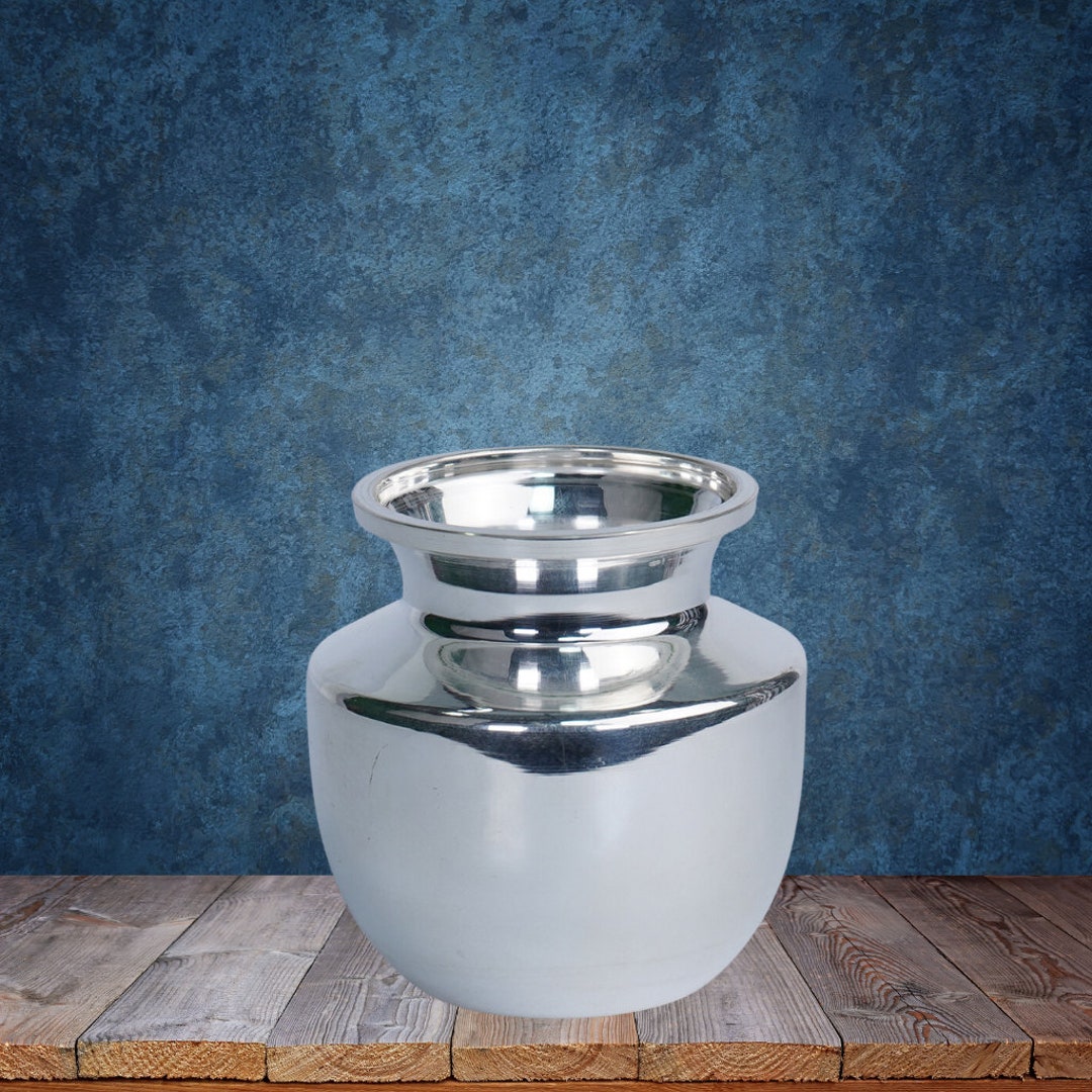 Pure Silver Plain Kalash 82g, Kalash for Pooja Water or Milk, Sliver ...