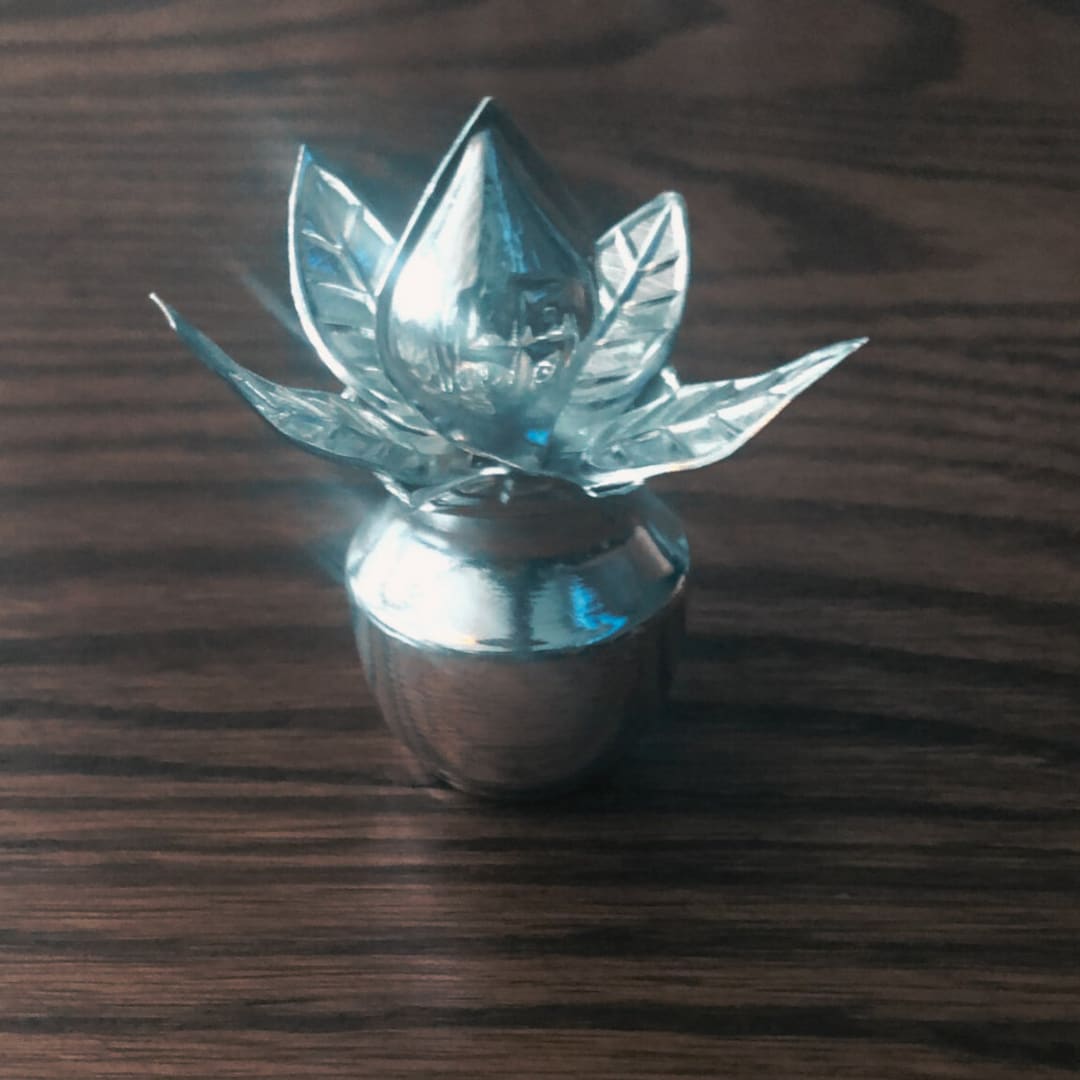 Pure Silver Kalasham 19 Grams 1 Pc, Silver Coconut With Betel Leaf Puja ...