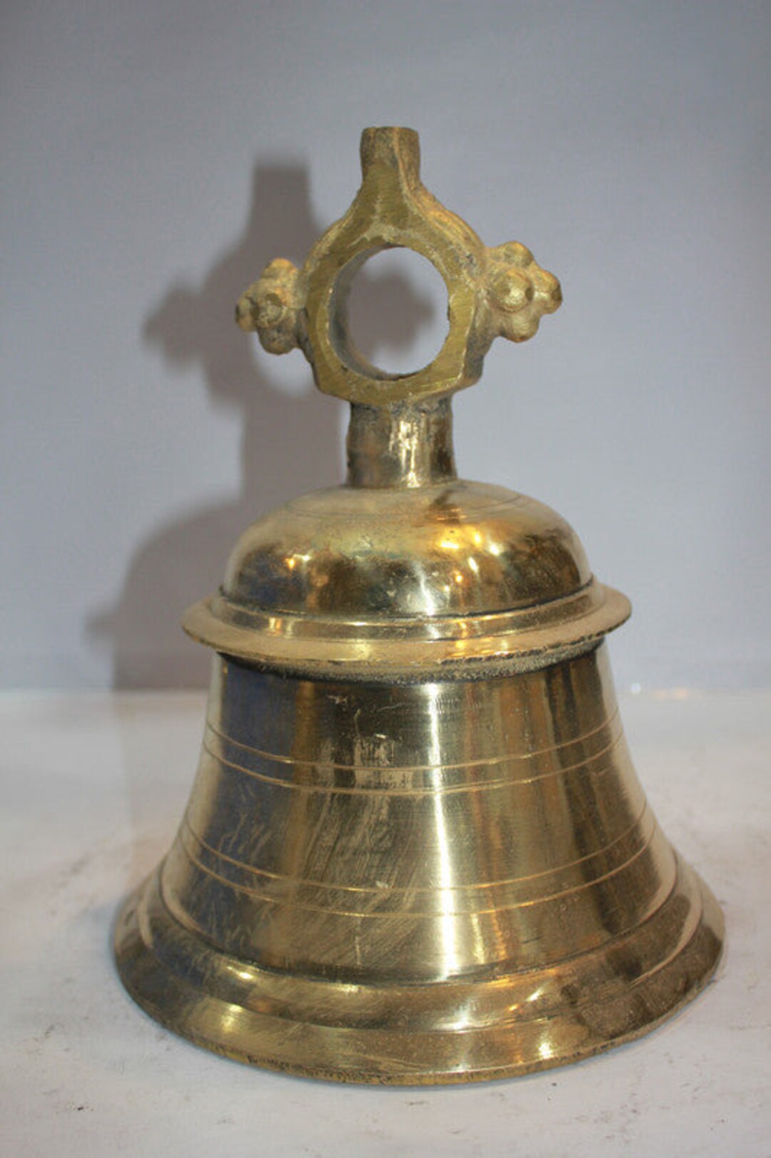 Solid Brass Temple Ganta Hanging Ship Bell Brass Pooja Bell - Etsy