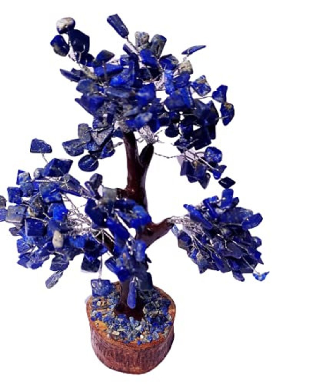 Pushkar Lapis Lazuli Crystal Bonsai Money Tree, Wire Tree for Home ...
