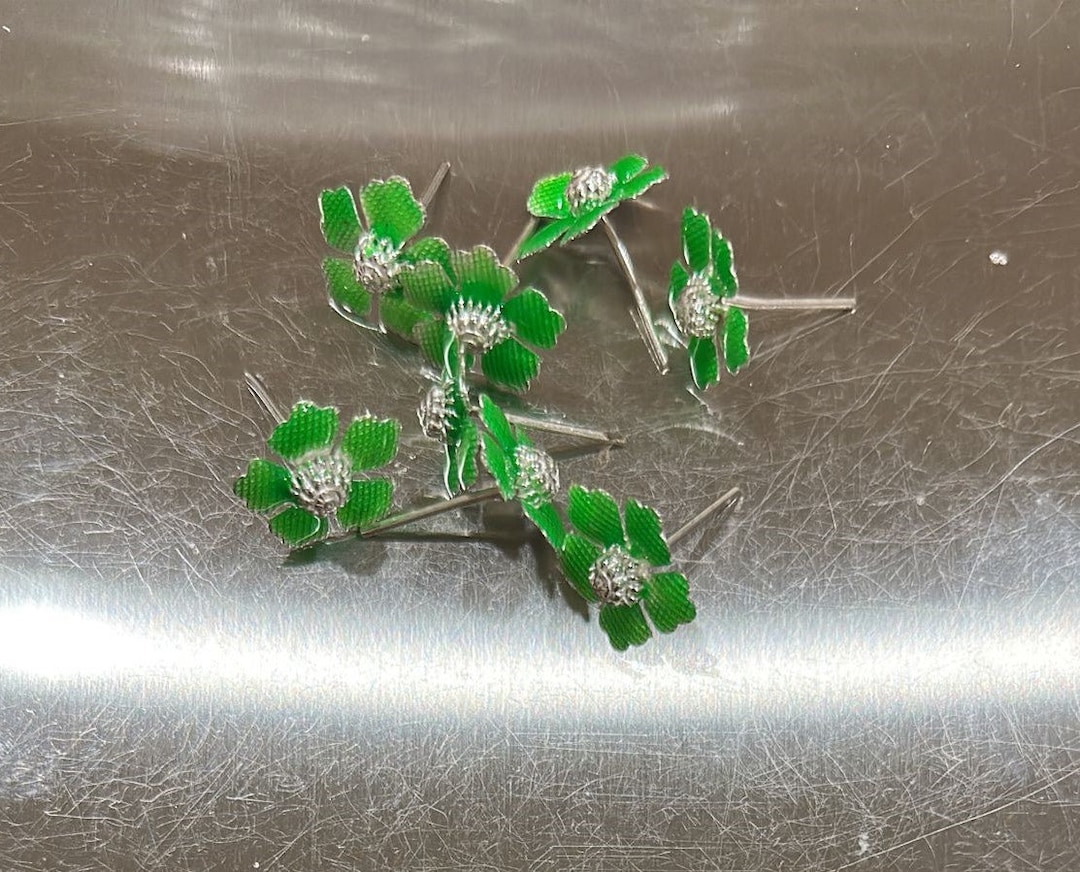 Pure Silver Assorted Flowers 10g pack of 8, Silver Pooja Items, Silver ...