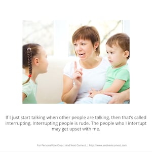Social Story: Interrupting Others - Etsy