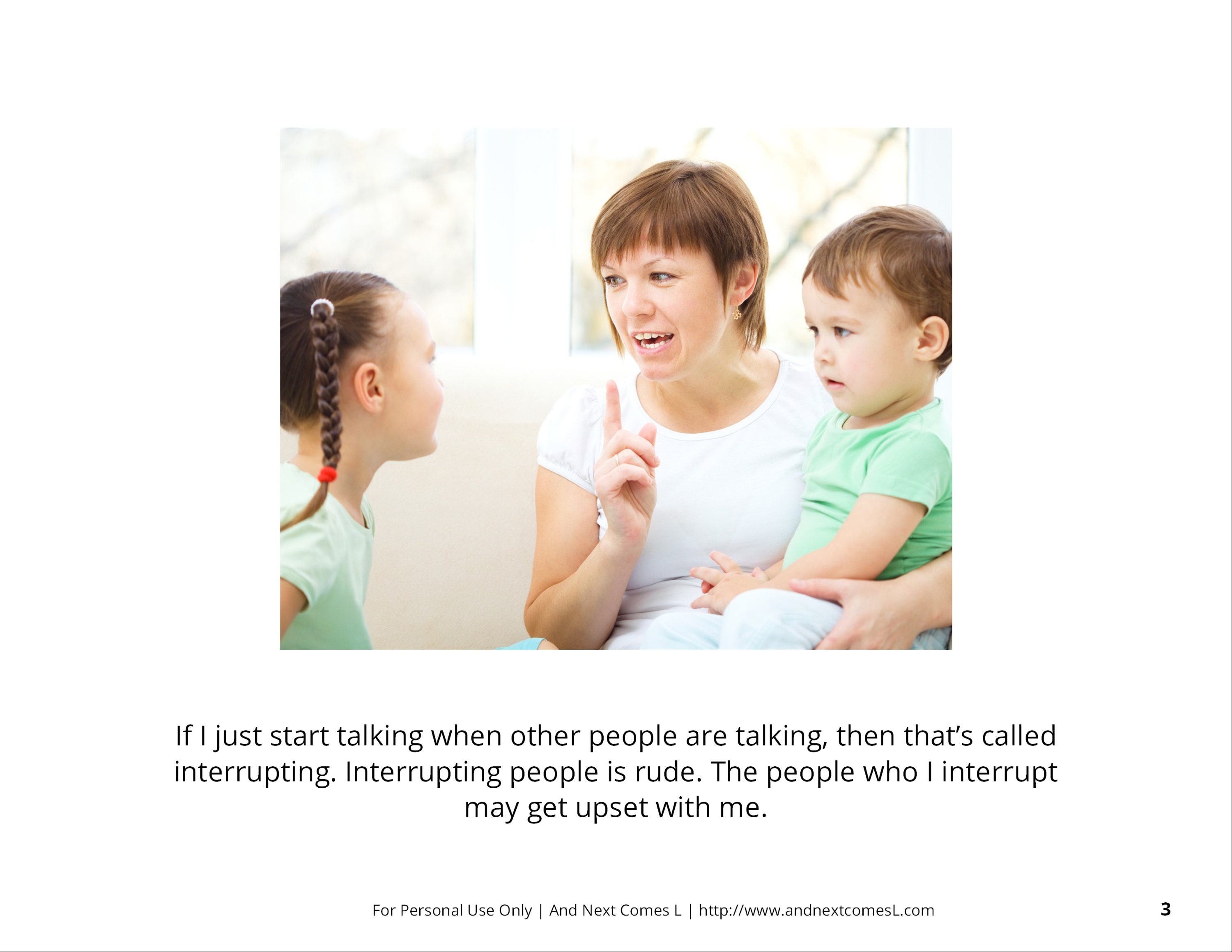 Social Story: Interrupting Others - Etsy
