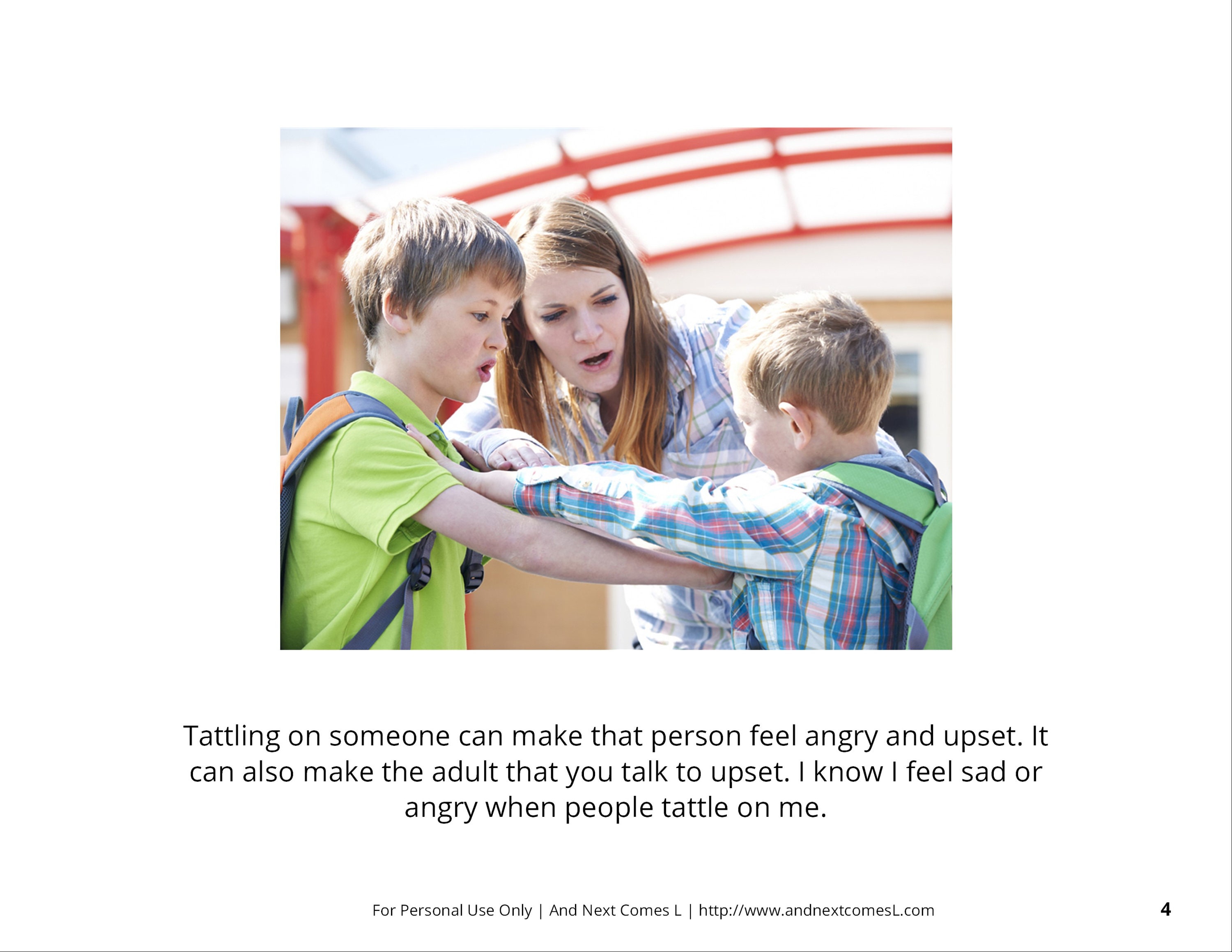 Social Story: Tattling Vs Telling - Etsy