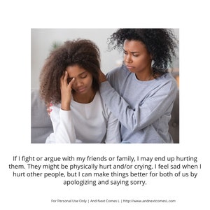 Social Story: Saying Sorry/apologizing - Etsy