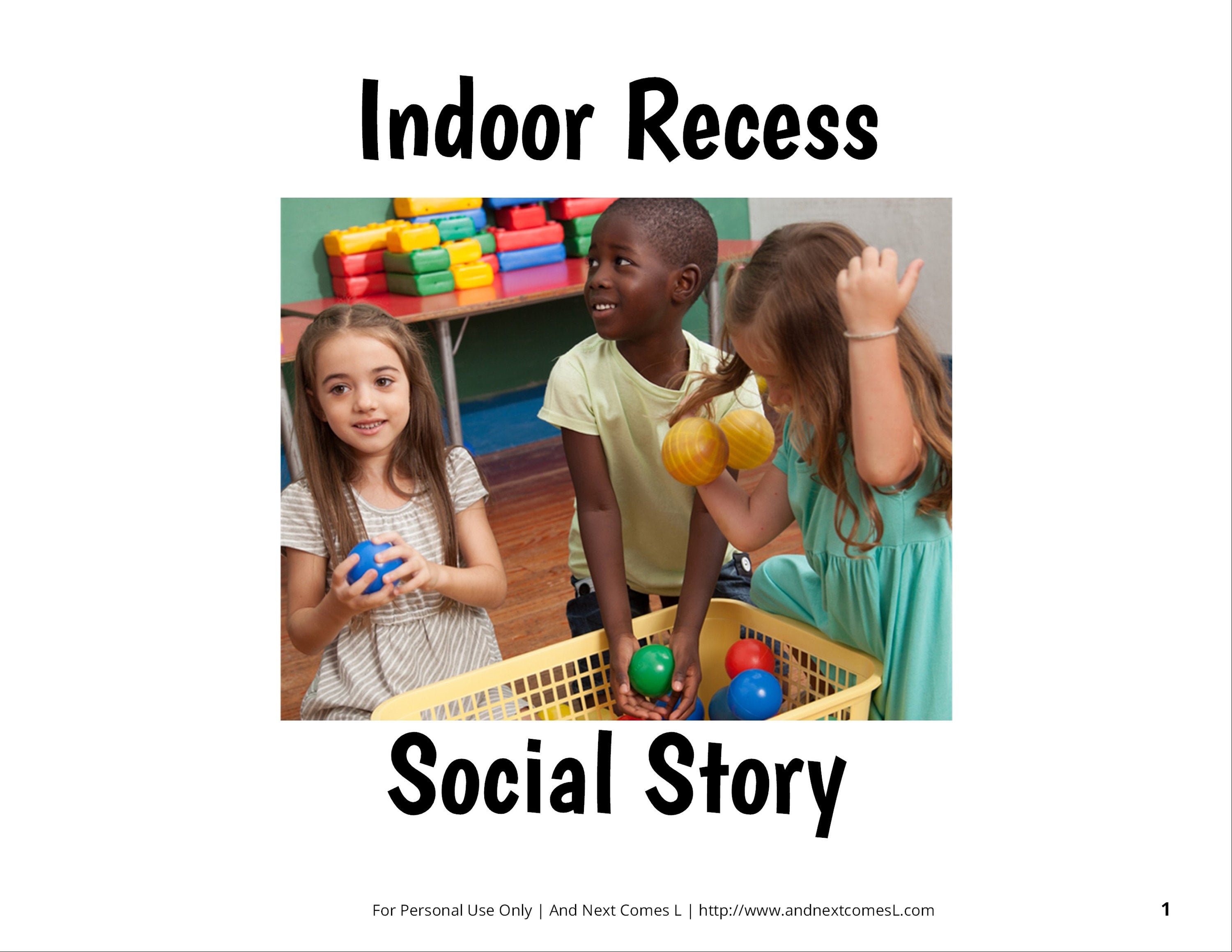Social Story: Indoor Recess - Etsy Canada