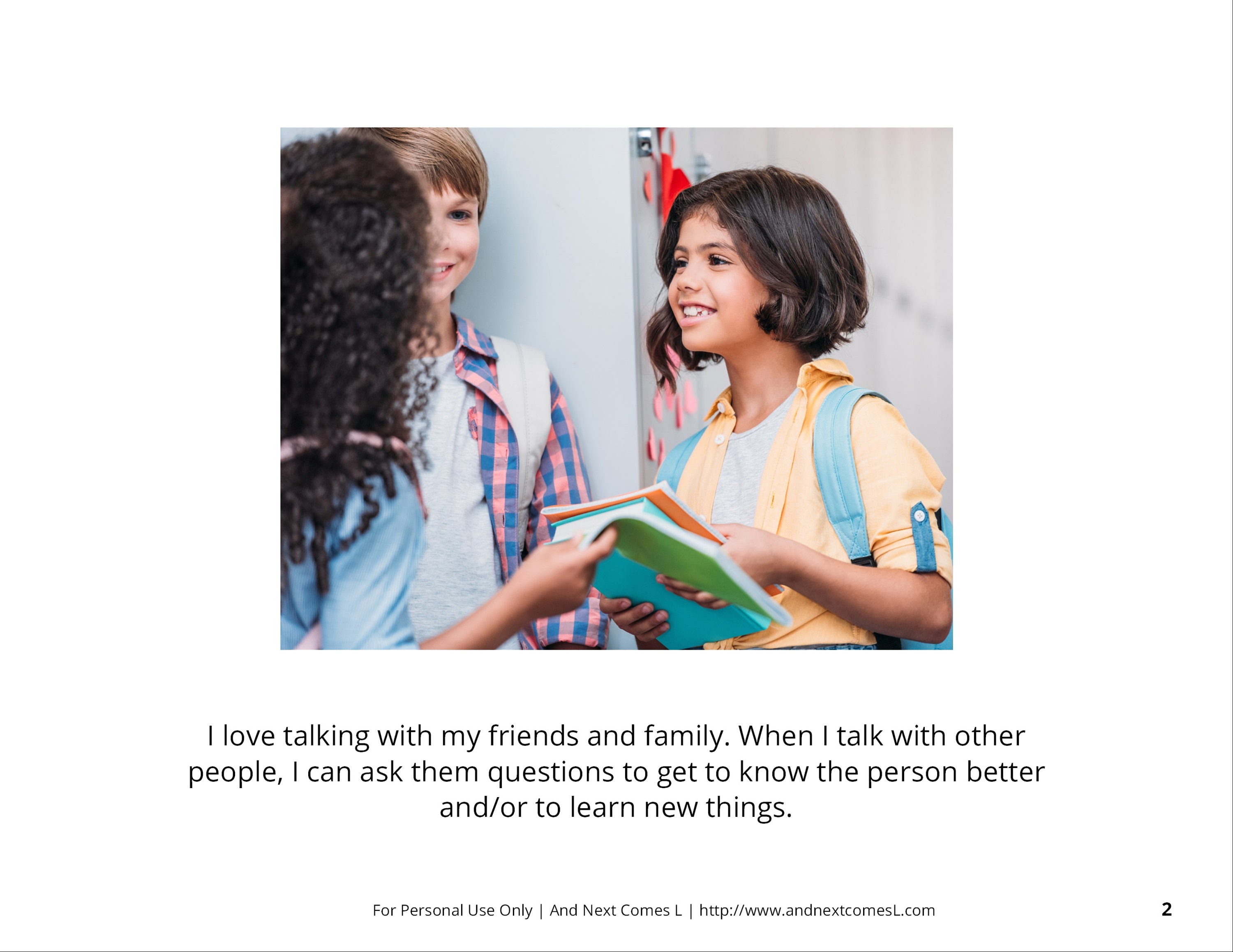 Social Story: Asking Questions - Etsy