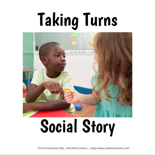 Printable Social Story Taking Turns Waiting My Turn - Etsy UK