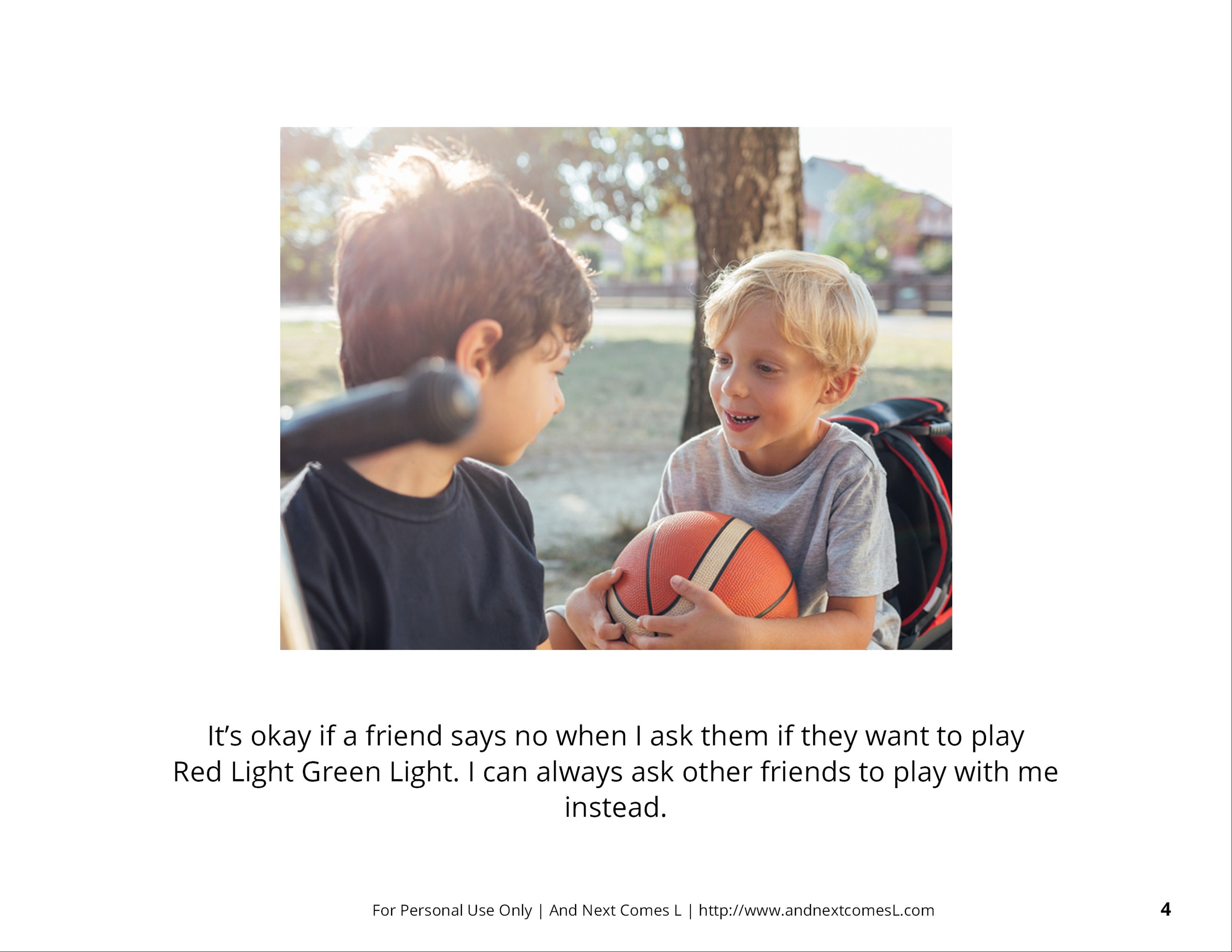 Social Story: Playing Red Light Green Light - Etsy