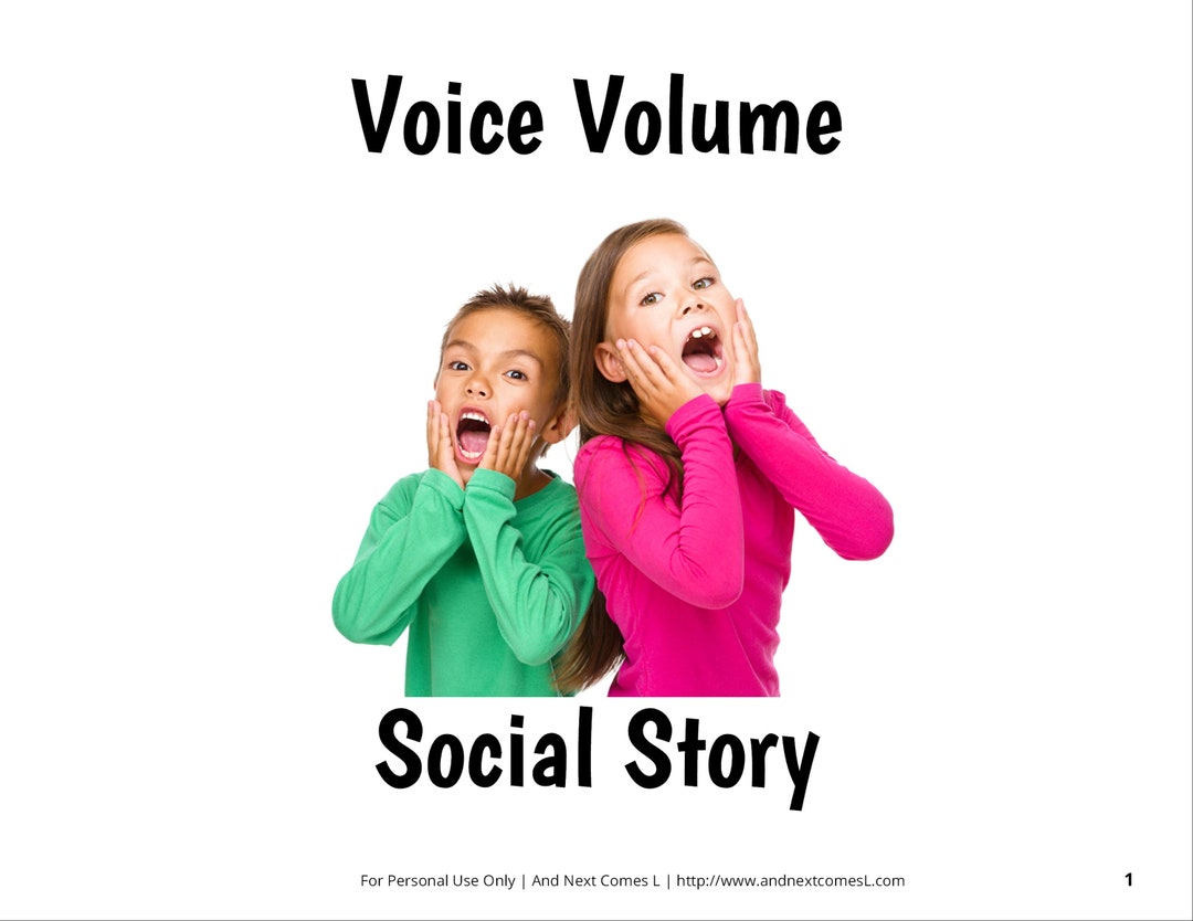 Social Story: Voice Volume - Etsy