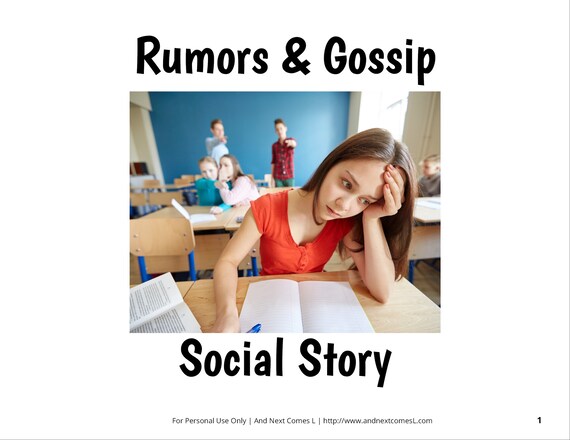 Social Story: Rumors & Gossip | Etsy