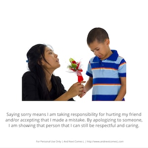Social Story: Saying Sorry/apologizing - Etsy