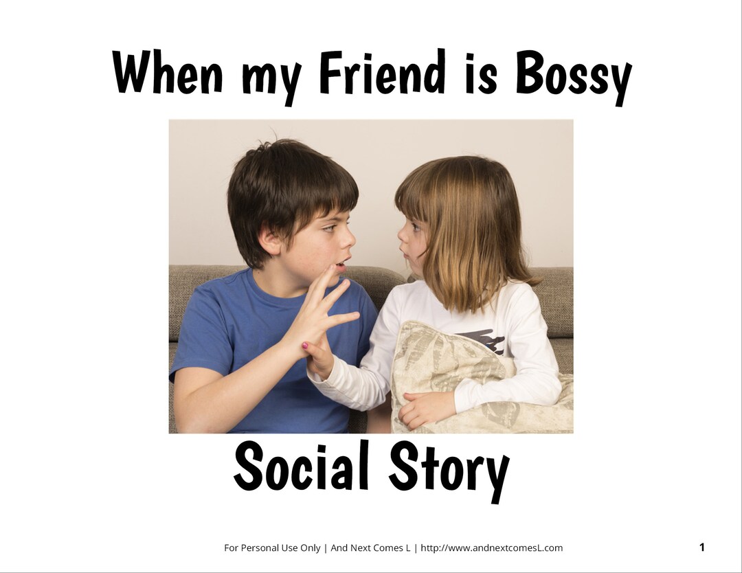 Social Story: When My Friend is Bossy - Etsy