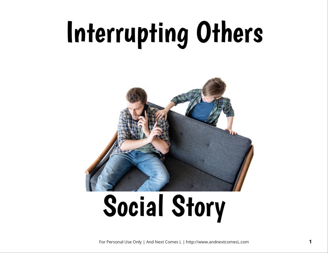 Social Story: Interrupting Others - Etsy