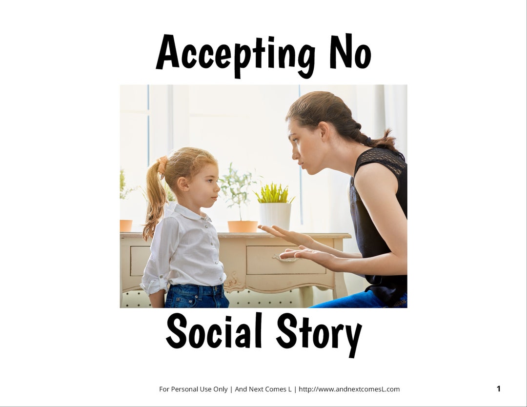 Social Story: Accepting No - Etsy