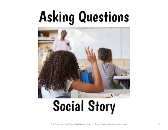 Social Story: Asking Questions - Etsy