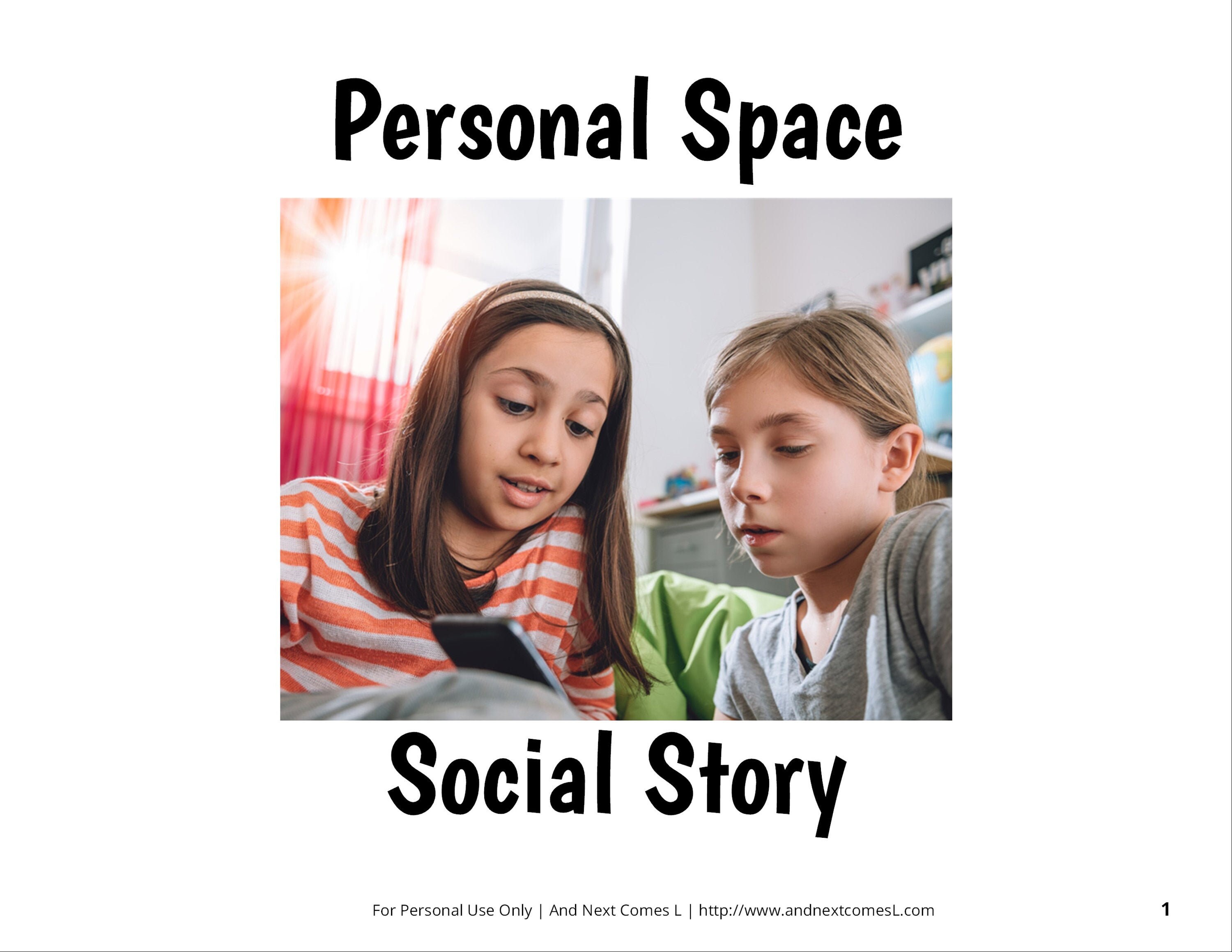 Social Story: Personal Space - Etsy