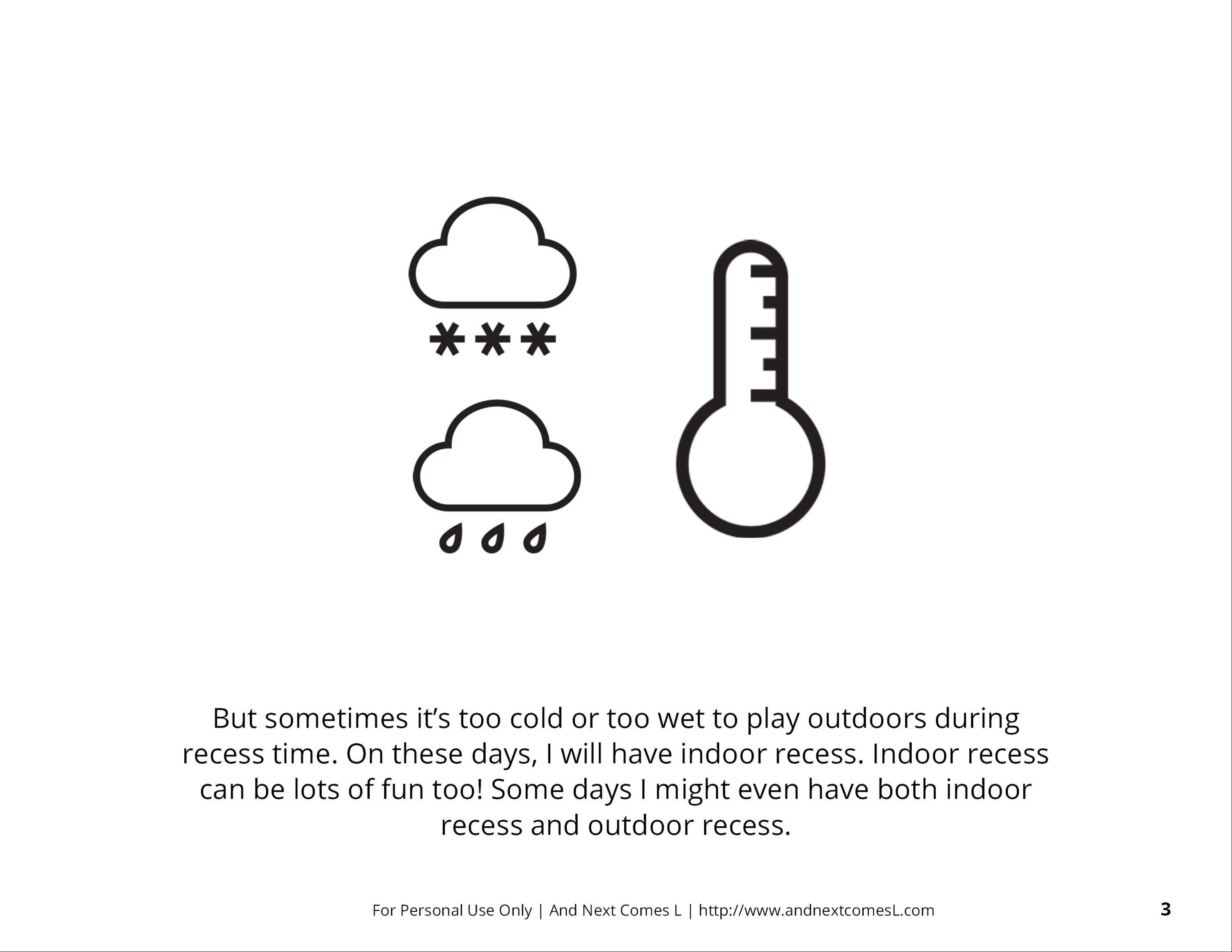 Social Story: Indoor Recess - Etsy