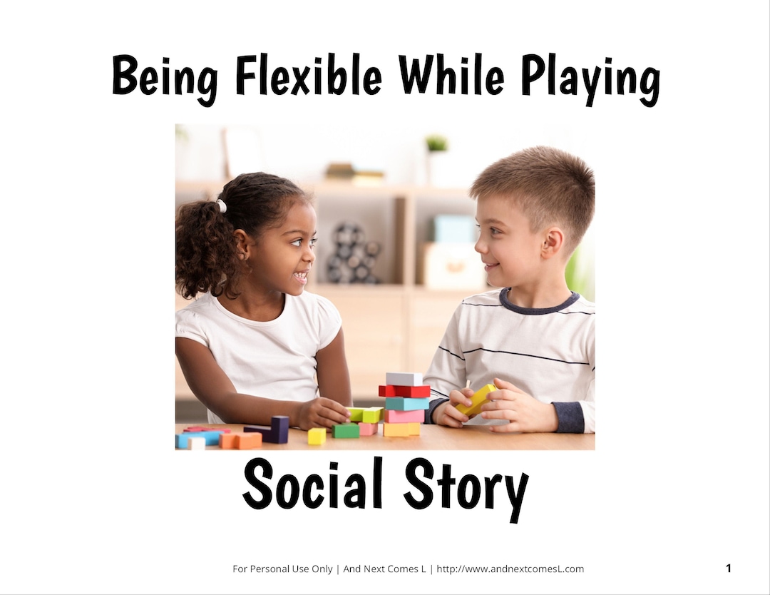Social Story: Being Flexible While Playing - Etsy