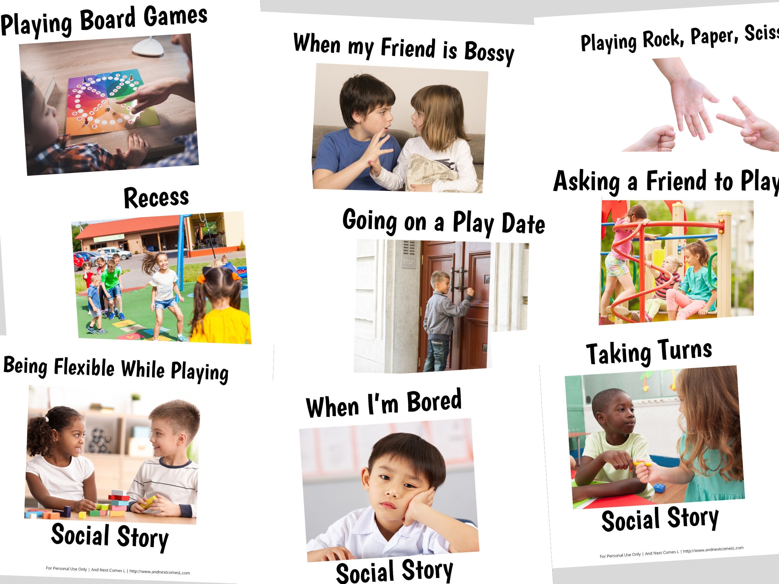 Playtime Social Story Bundle - Etsy