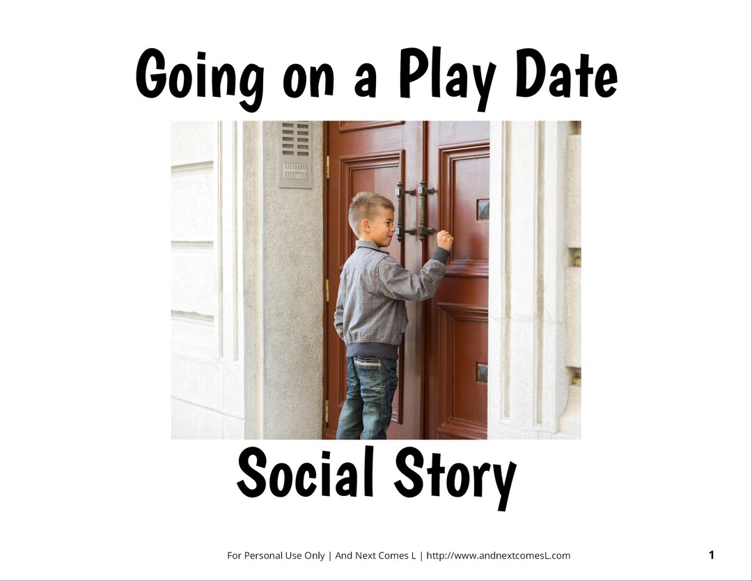 Social Story: Going on a Play Date - Etsy