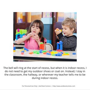 Social Story: Indoor Recess - Etsy Canada