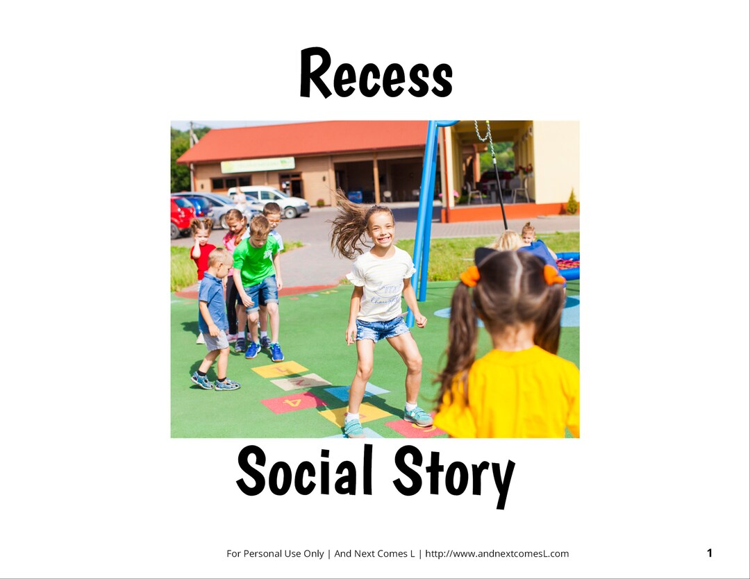 Social Story: Recess - Etsy