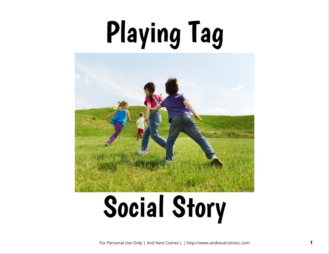 Social Story: Playing Tag - Etsy