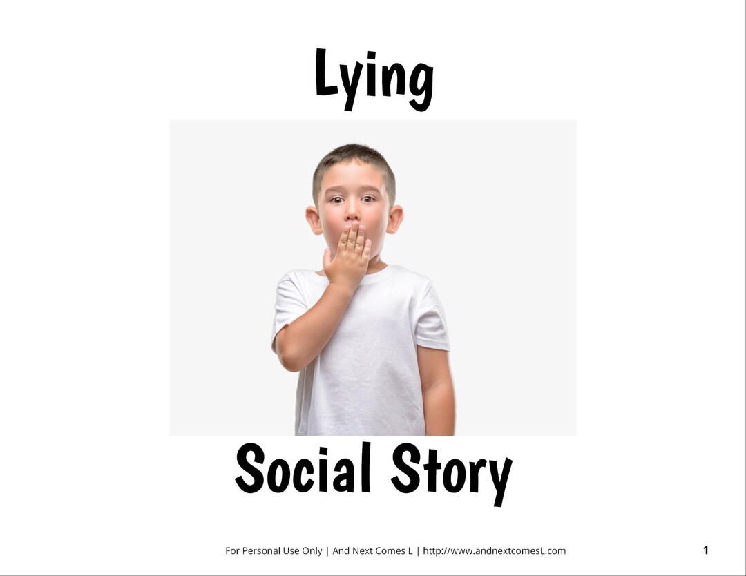 Social Story: Lying - Etsy