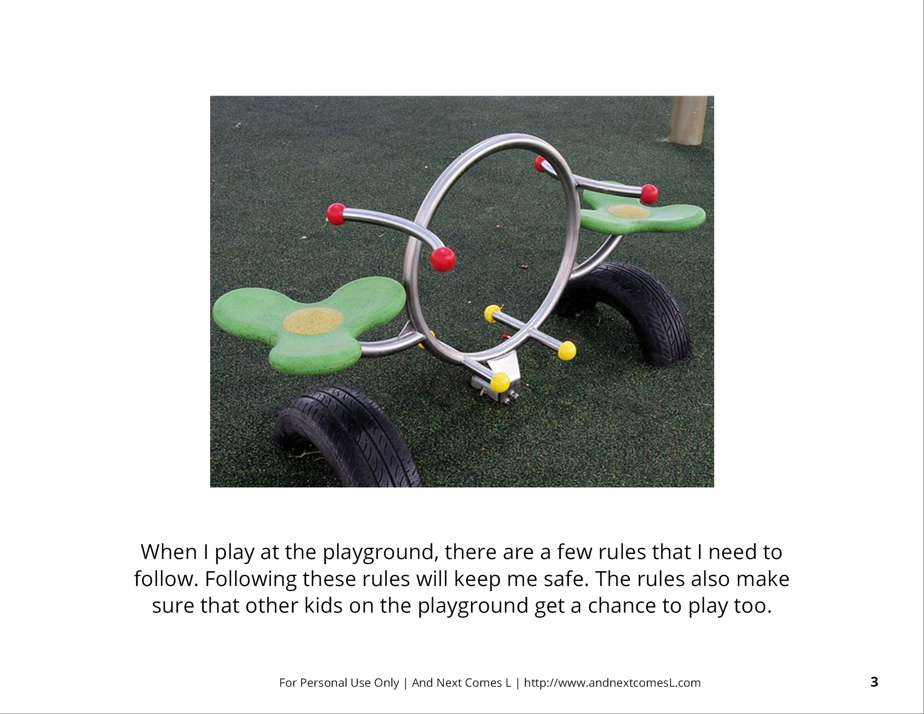Social Story: Playing at the Playground - Etsy