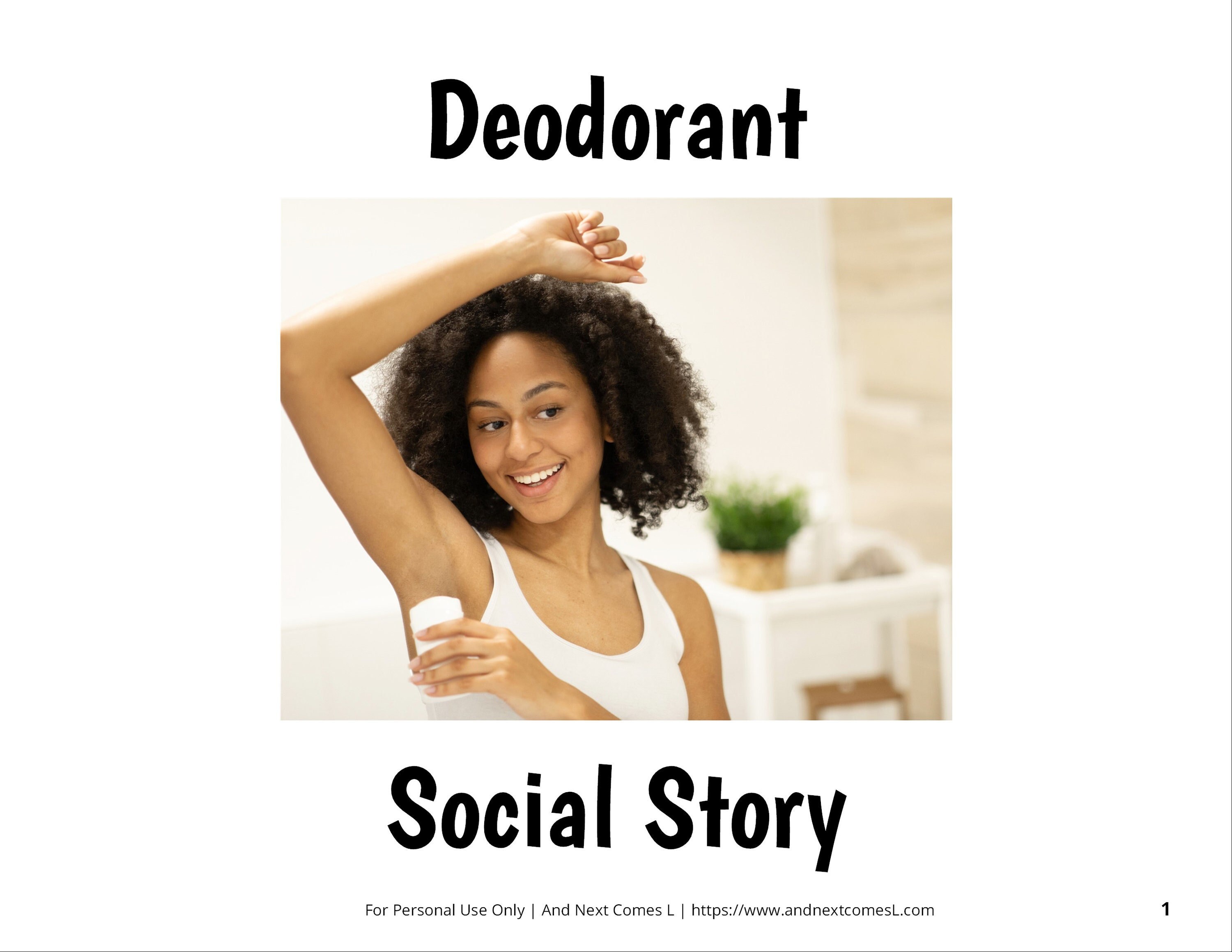 Social Story: Deodorant - Etsy