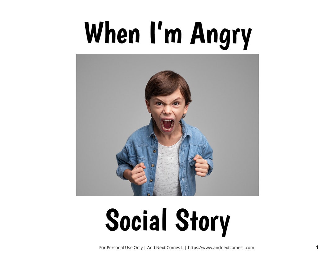 Social Story: When I'm Angry - Etsy
