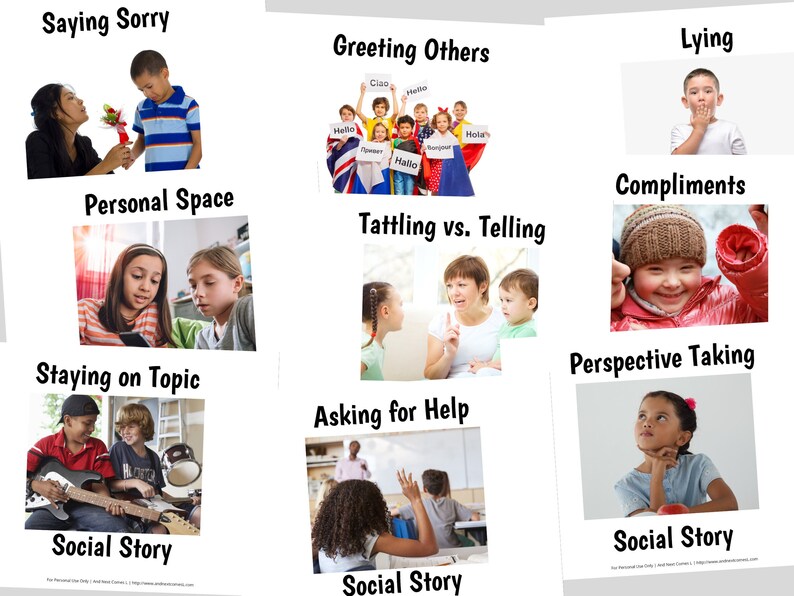 Conversation Skills Social Story Bundle - Etsy