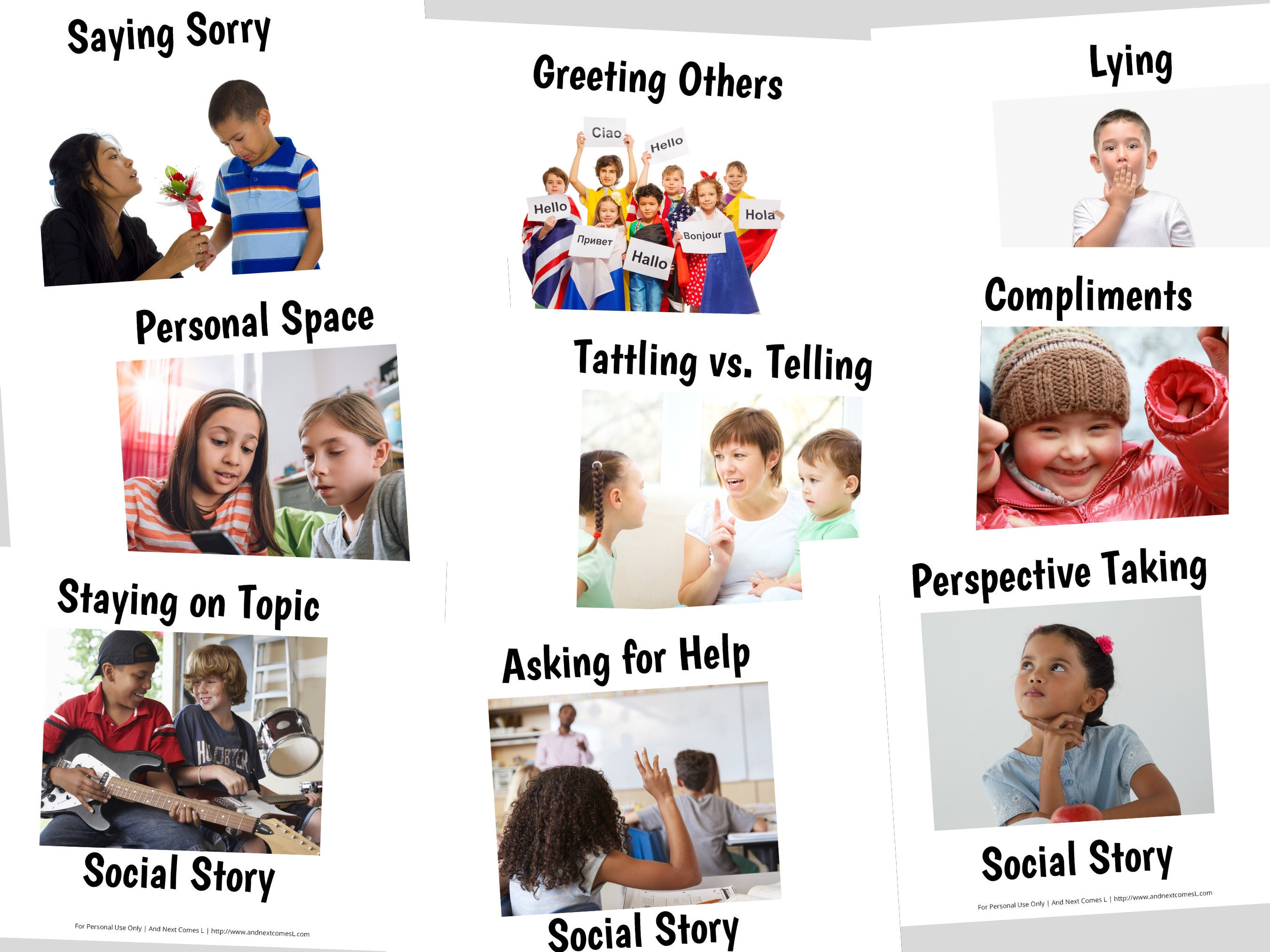 Conversation Skills Social Story Bundle - Etsy