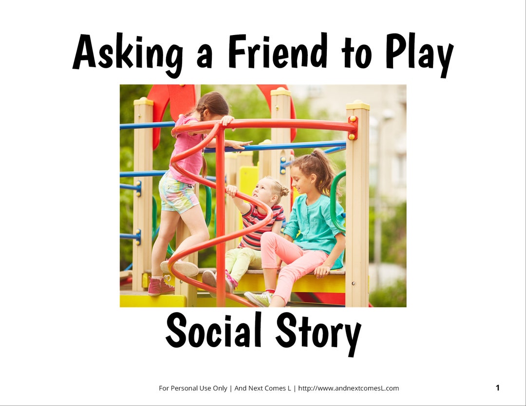 Social Story: Asking a Friend to Play - Etsy