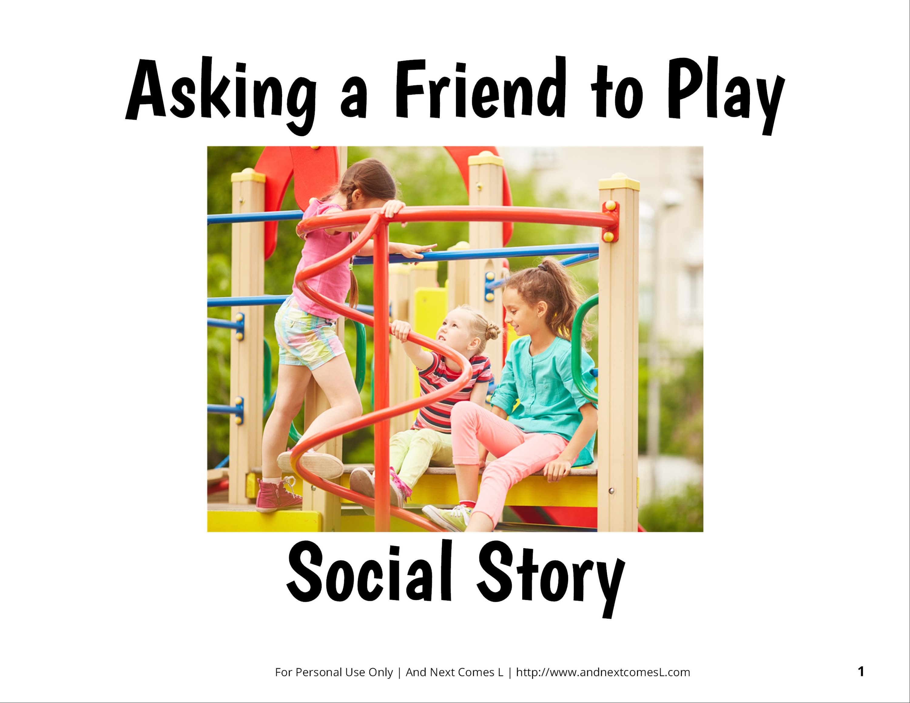 Social Story: Asking a Friend to Play | Etsy