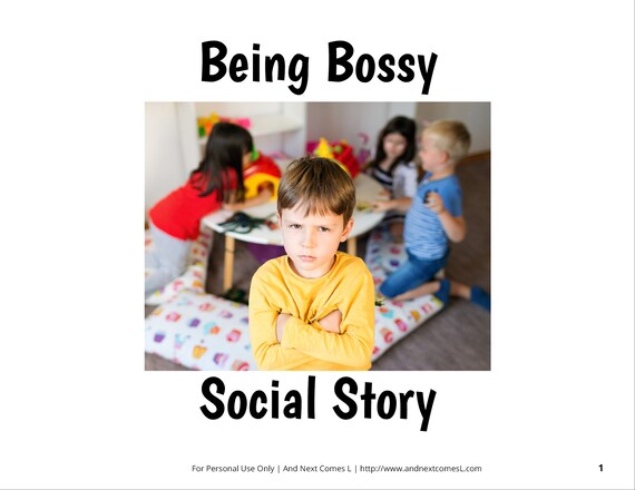 Social Story: Being Bossy | Etsy