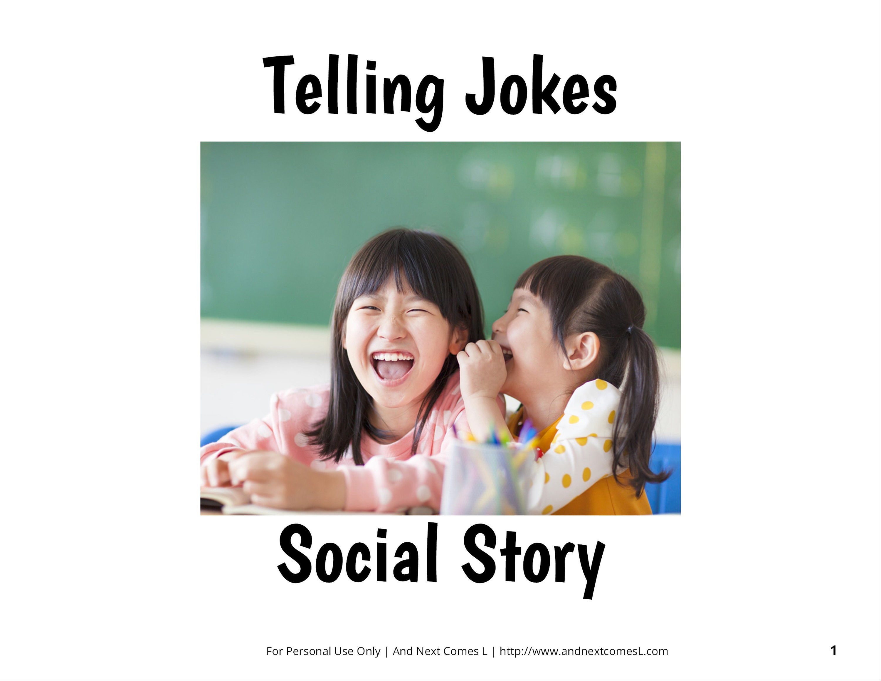 Social Story: Telling Jokes - Etsy