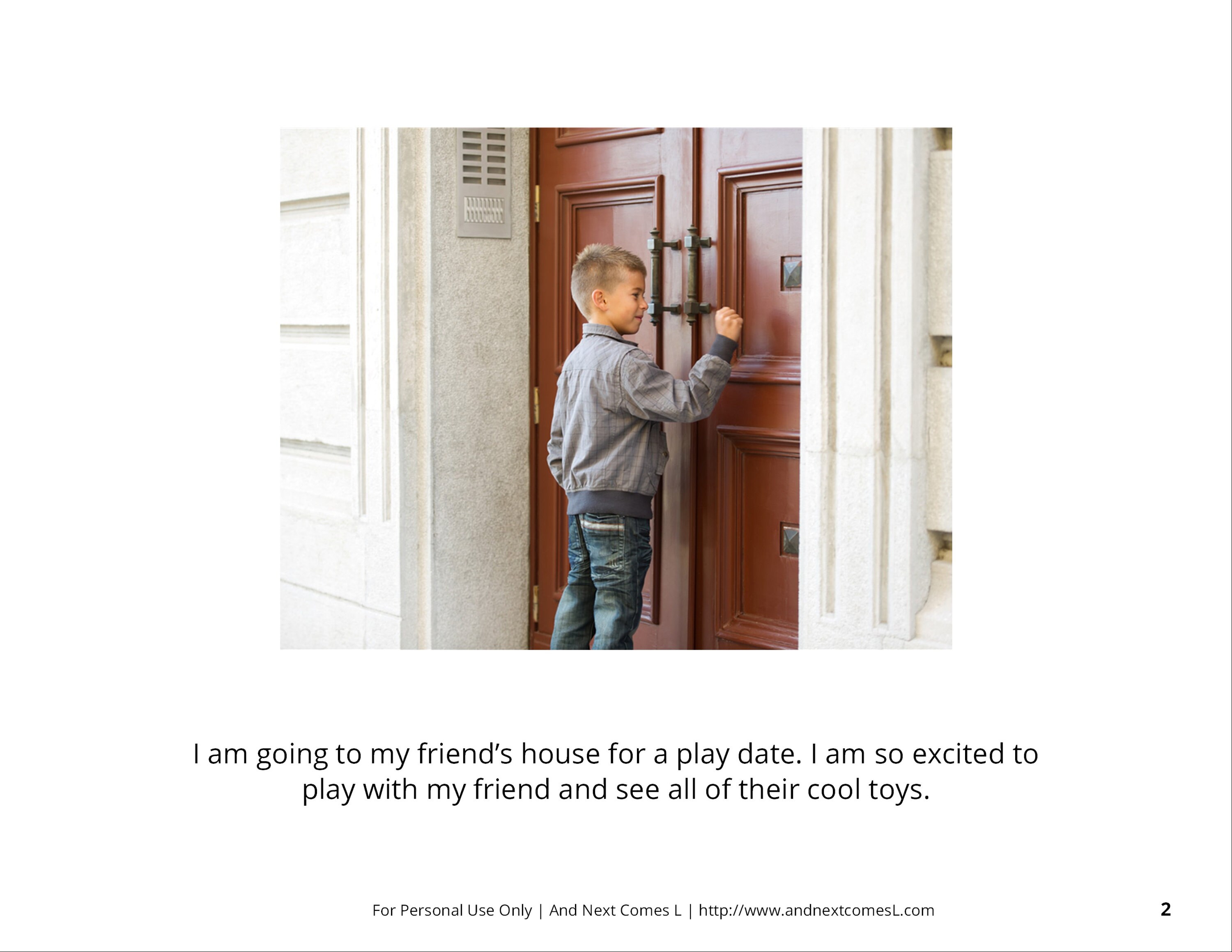 Social Story: Going on a Play Date - Etsy
