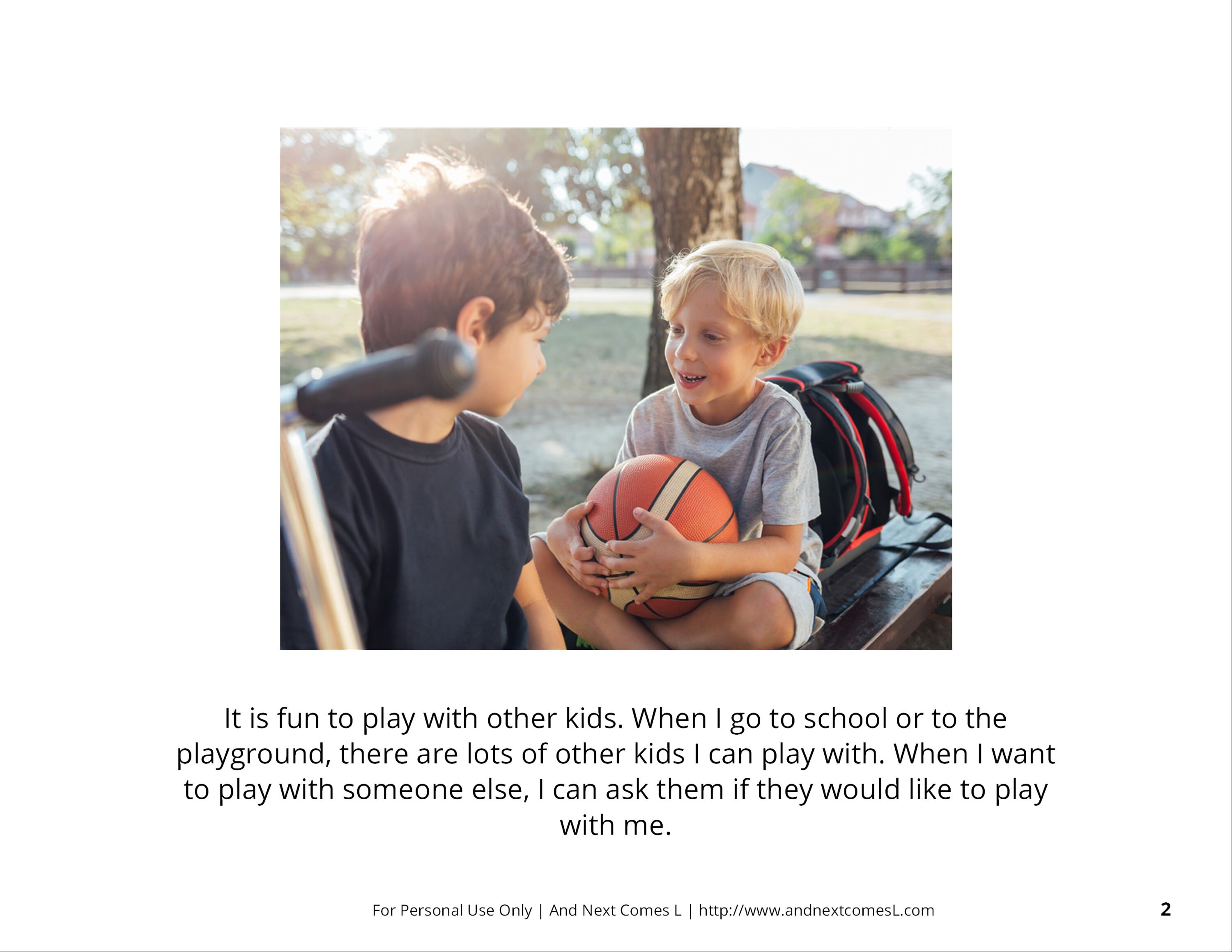 Social Story: Asking a Friend to Play - Etsy