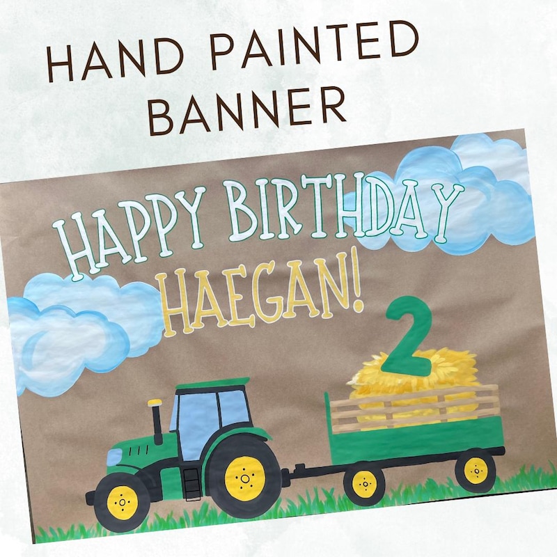 Tractor Banner - Etsy
