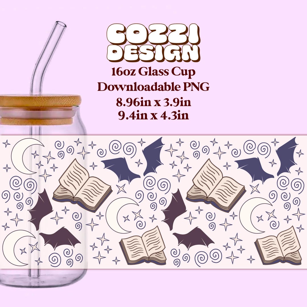 ACOTAR 16oz Glass Cup PNG, Downloadable Acotar Pattern for Cups, Acotar ...