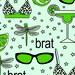 Brat Summer Seamless Pattern, Downloadable Brat Summer Pattern for ...
