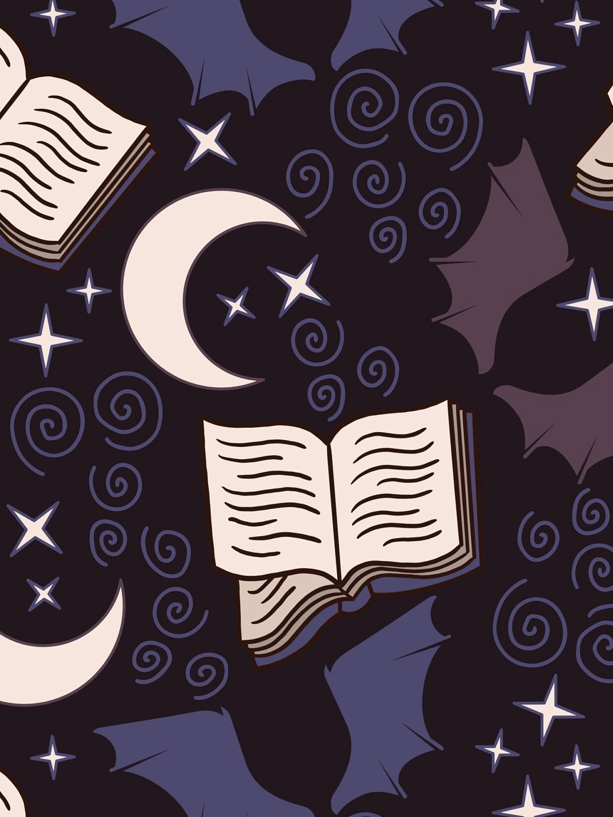 ACOTAR Seamless Pattern, Downloadable Night Court Pattern Fabrics ...