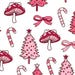 Pink Christmas Trees Seamless Pattern: Winter Fabrics (digital Download ...