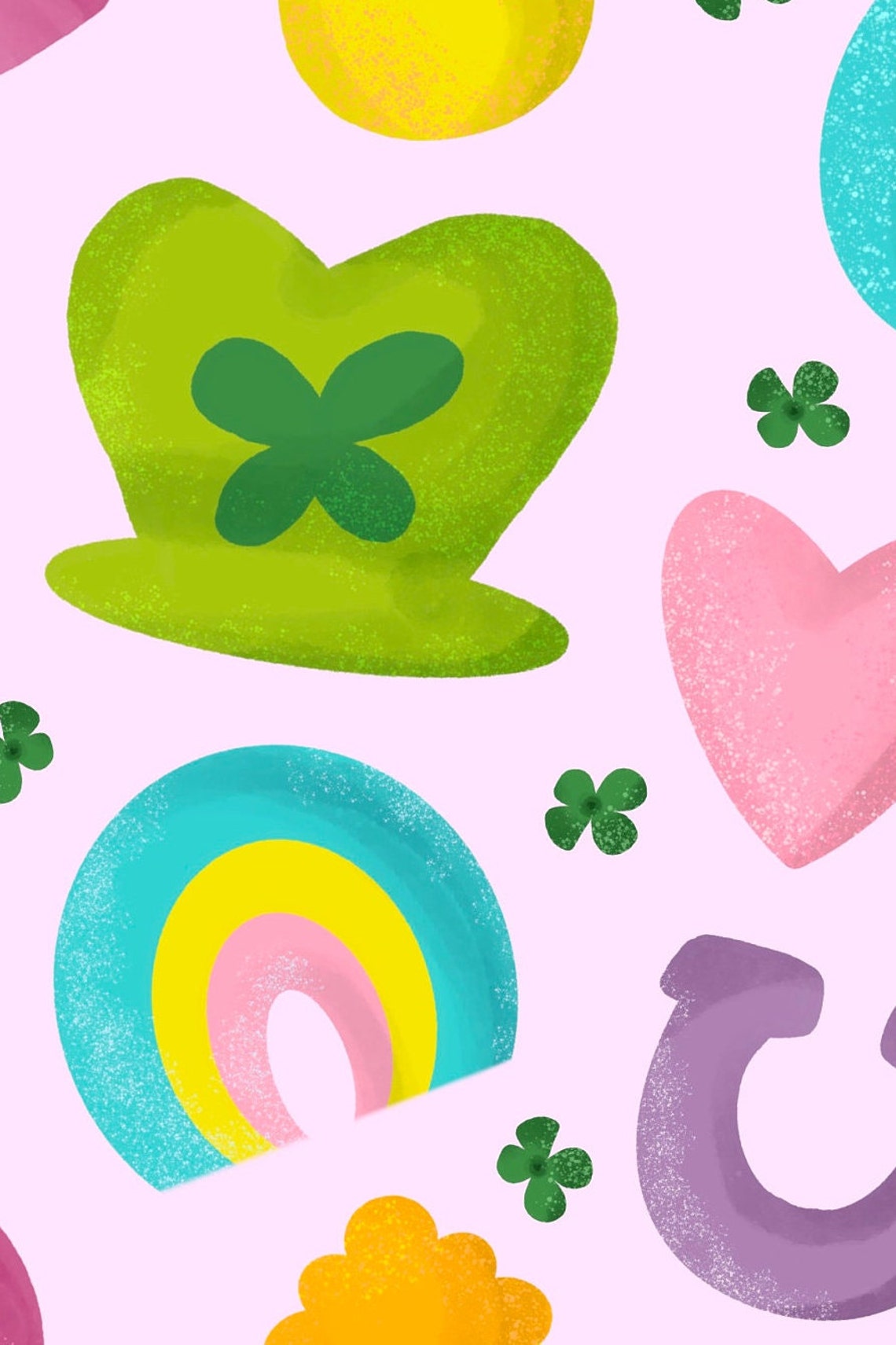 Lucky Charms Seamless Pattern, Downloadable Lucky Charms Pattern for ...