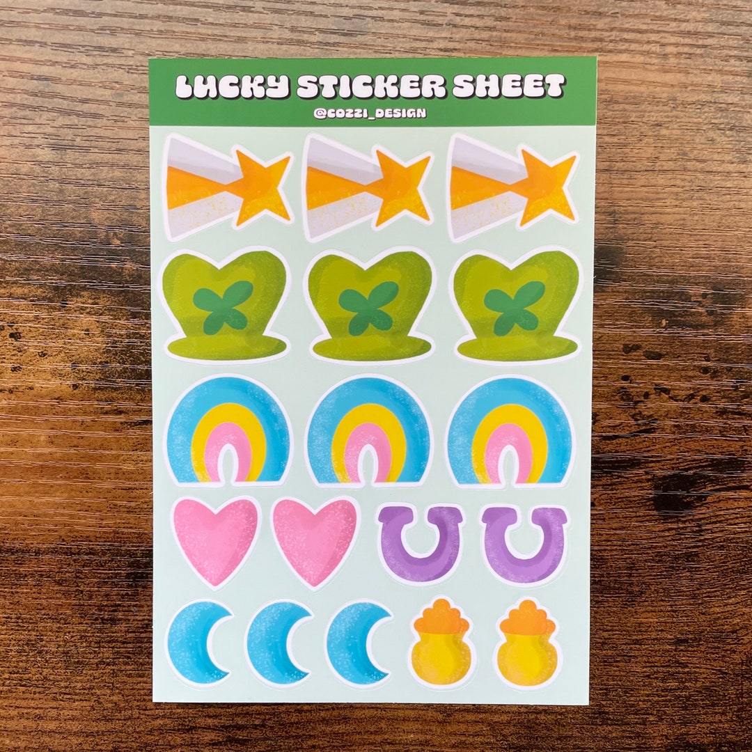 Lucky Charms Inspired Sticker Sheet, Planner Sticker Sheet - Etsy
