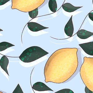 Simple Lemon Seamless Digital Paper Downloadable Lemon - Etsy