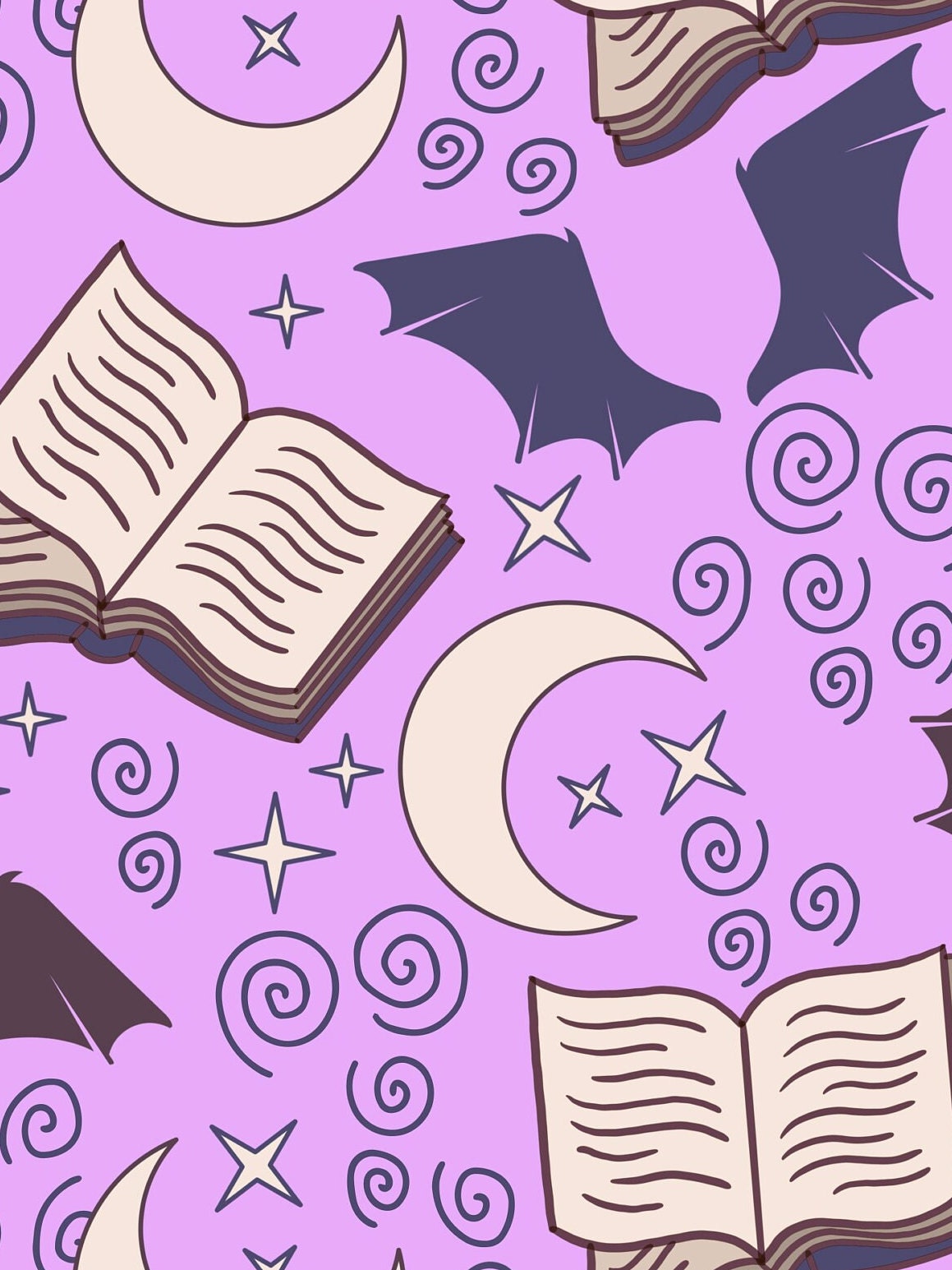 ACOTAR Seamless Pattern, Downloadable Night Court Pattern Fabrics ...